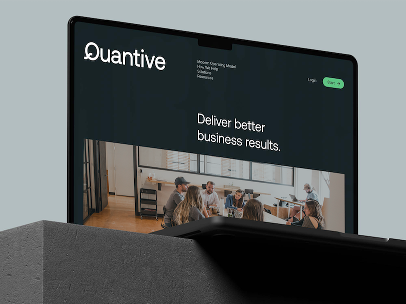 Quantive Rebrand/Website by Bill Kenney for Focus Lab on Dribbble