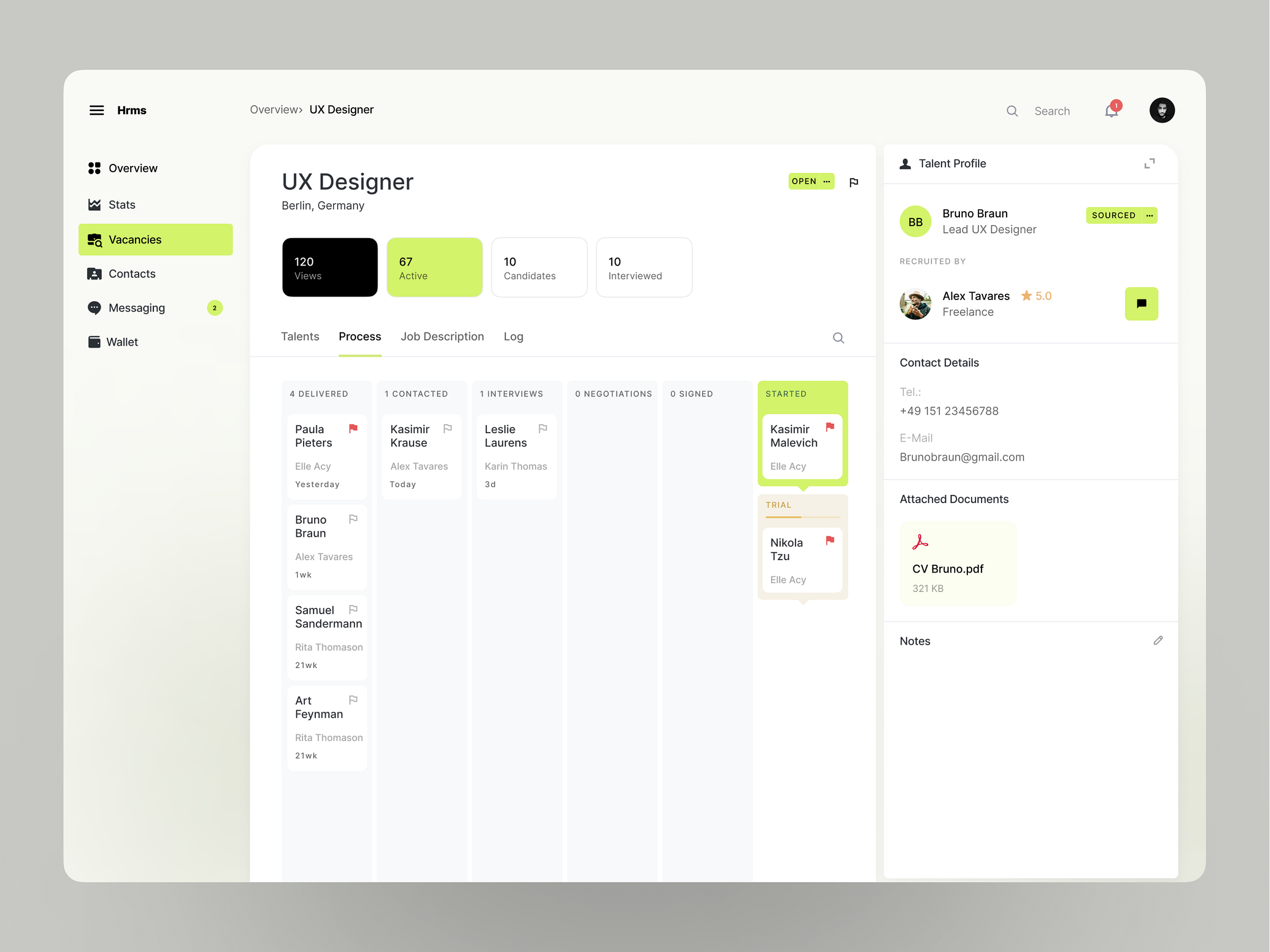 HRMS Dashboard by Sandro Tavartkiladze for Monkyne on Dribbble
