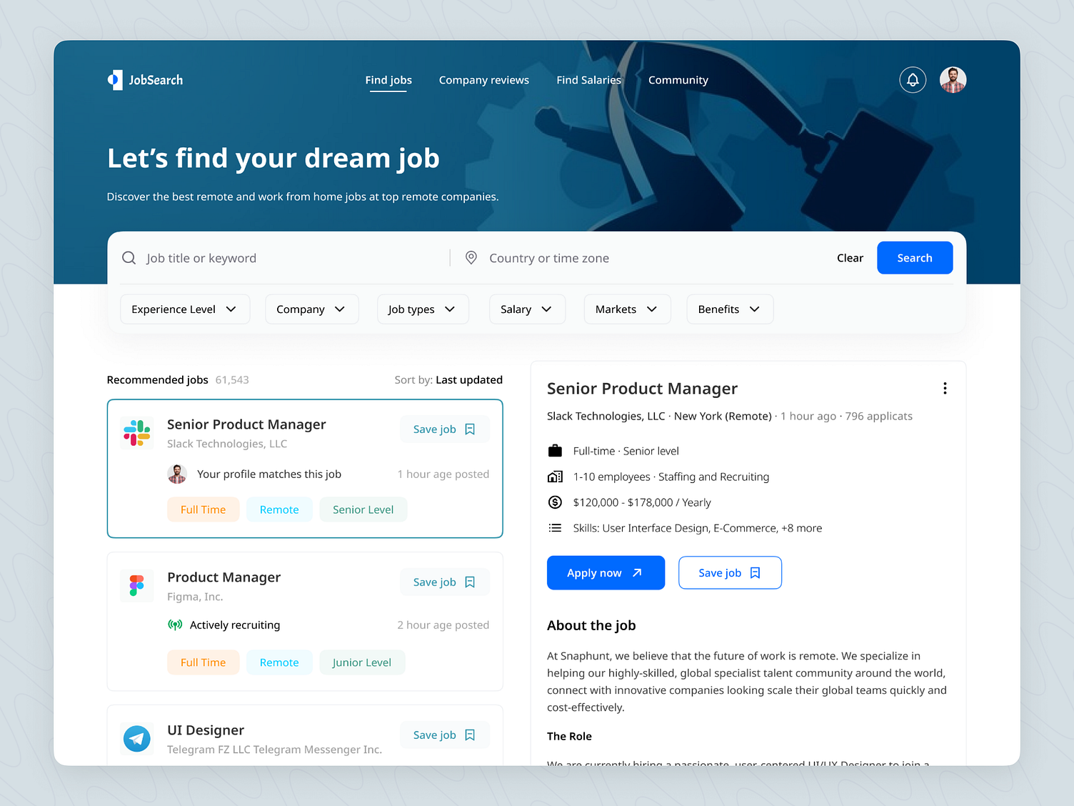Job Portal - JobSearch Website by Pulok Paul | UX/UI & Web Designer on ...