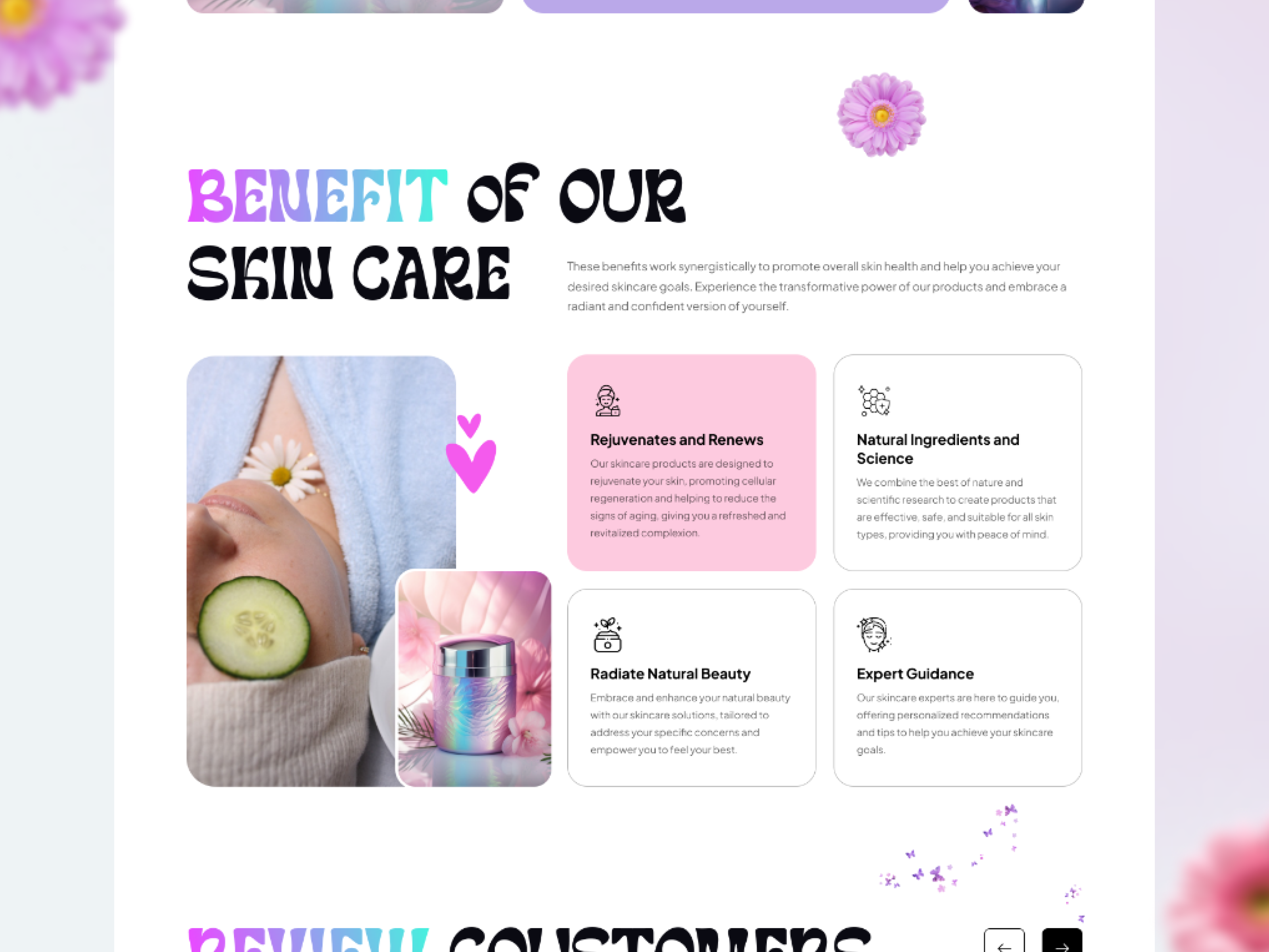 Skincare Product eCommerce Website by Nishar Multani on Dribbble