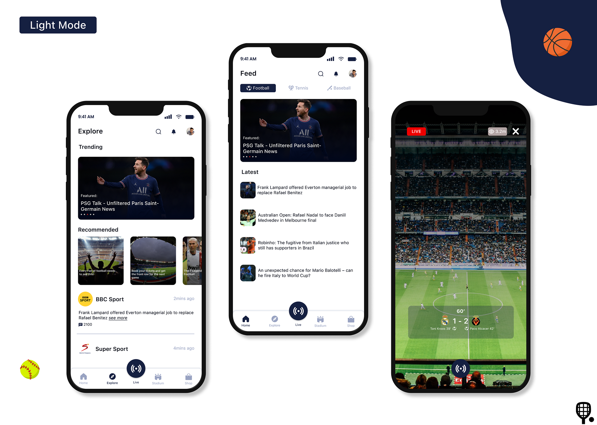 Sports App UI Design Concept by Daramola Femi Oluwatobi on Dribbble