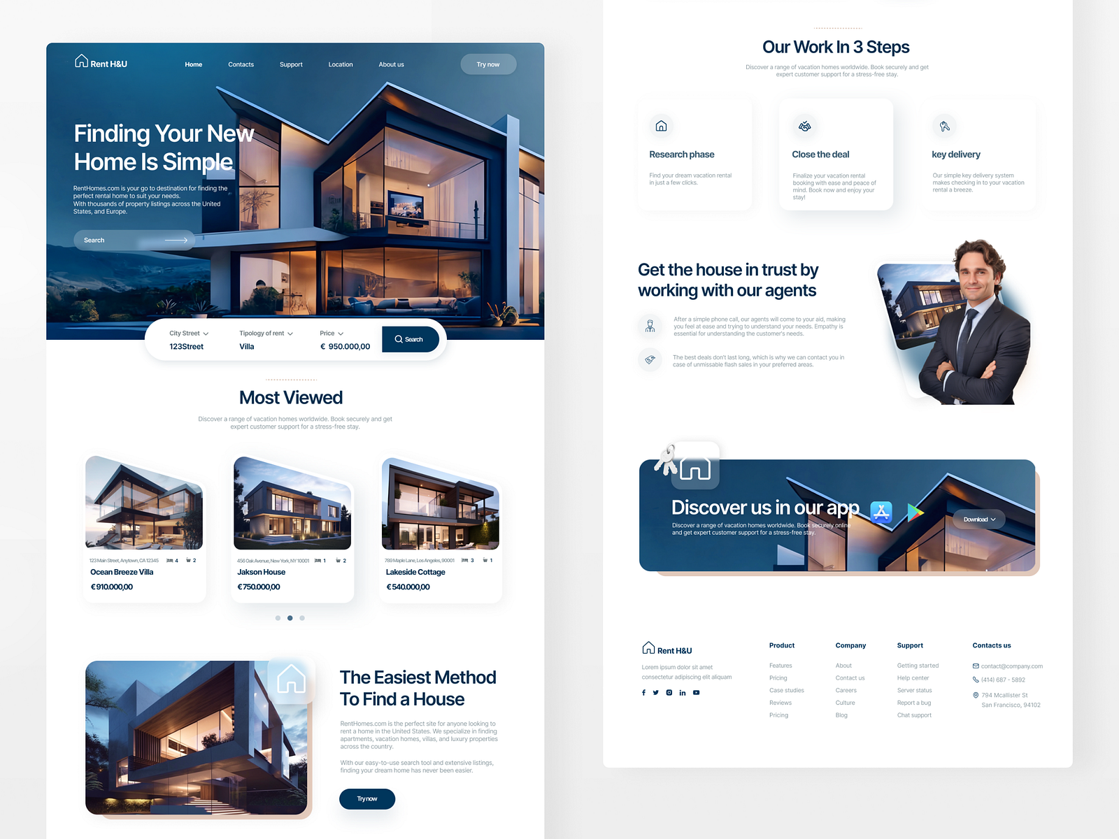 Real Estate Website Design by Emanuele Doimo on Dribbble