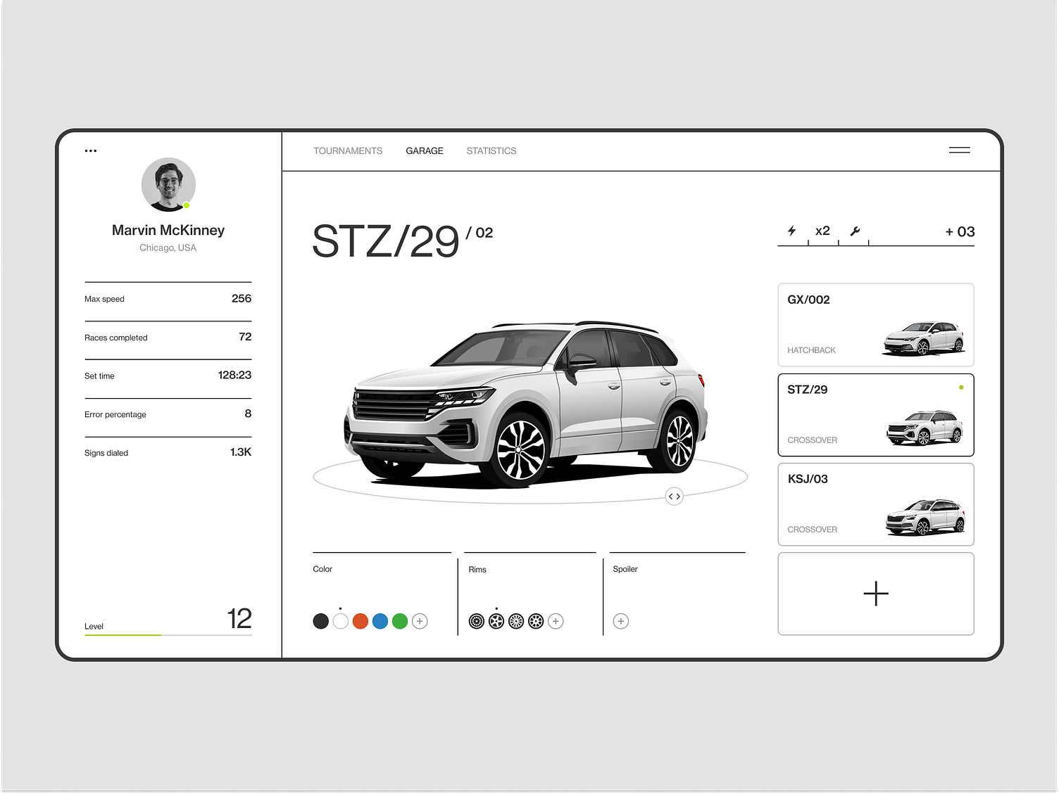 Keyboard Racing Garage V1.2 by Andrey Novickov on Dribbble