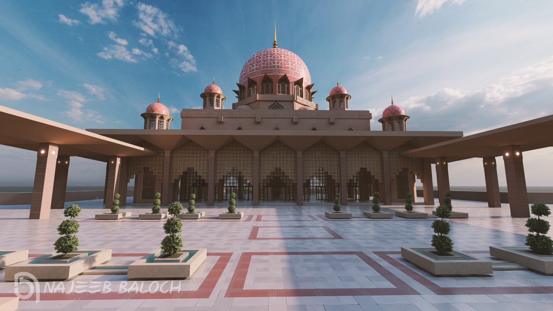 Putra Masjid by Najeeb Baloch on Dribbble