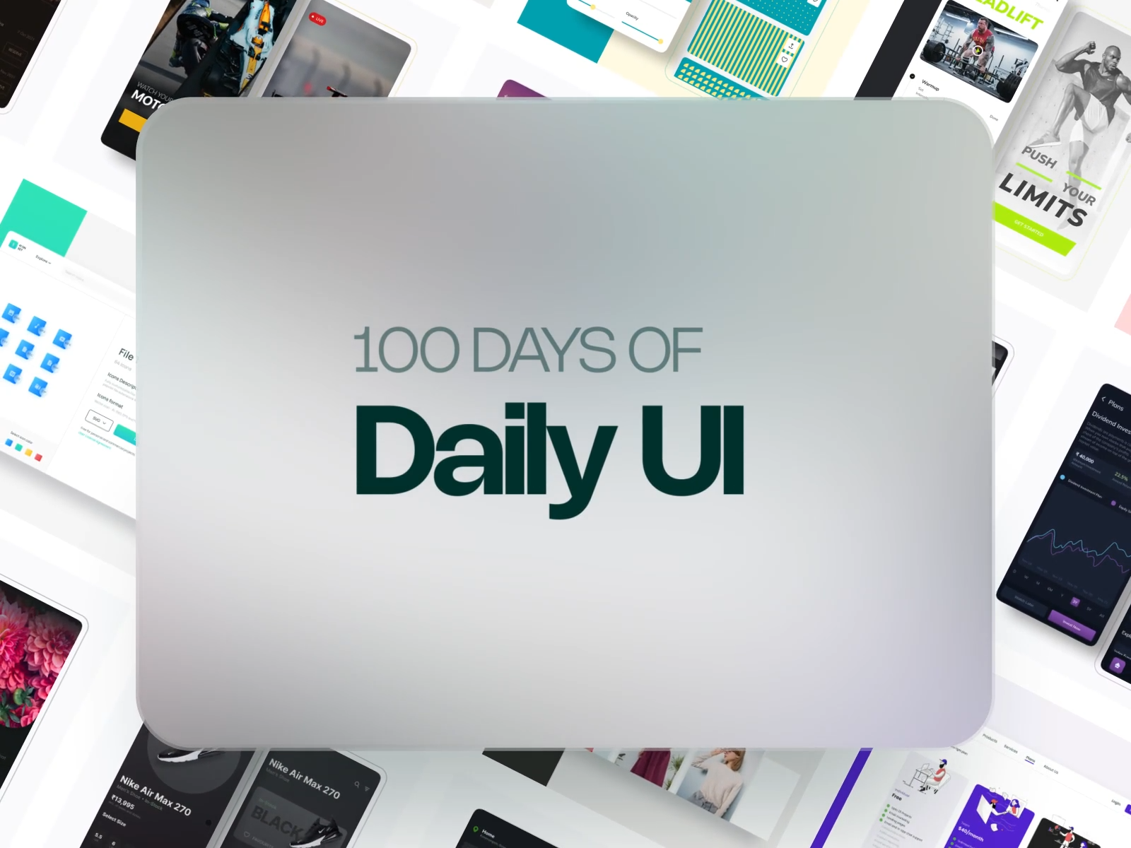 100 Days Of Daily UI designs, themes, templates and downloadable ...