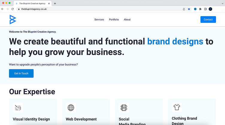Web Design Examples by The Bluprint on Dribbble