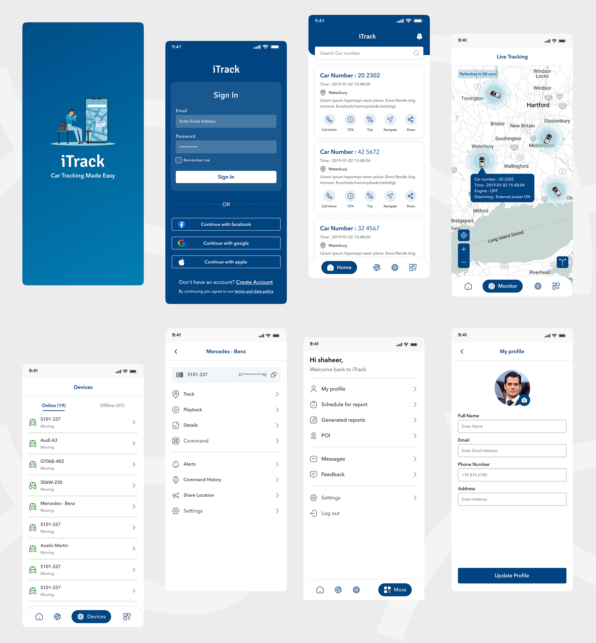 Fleet Management Mobile App by Shaheer masood on Dribbble
