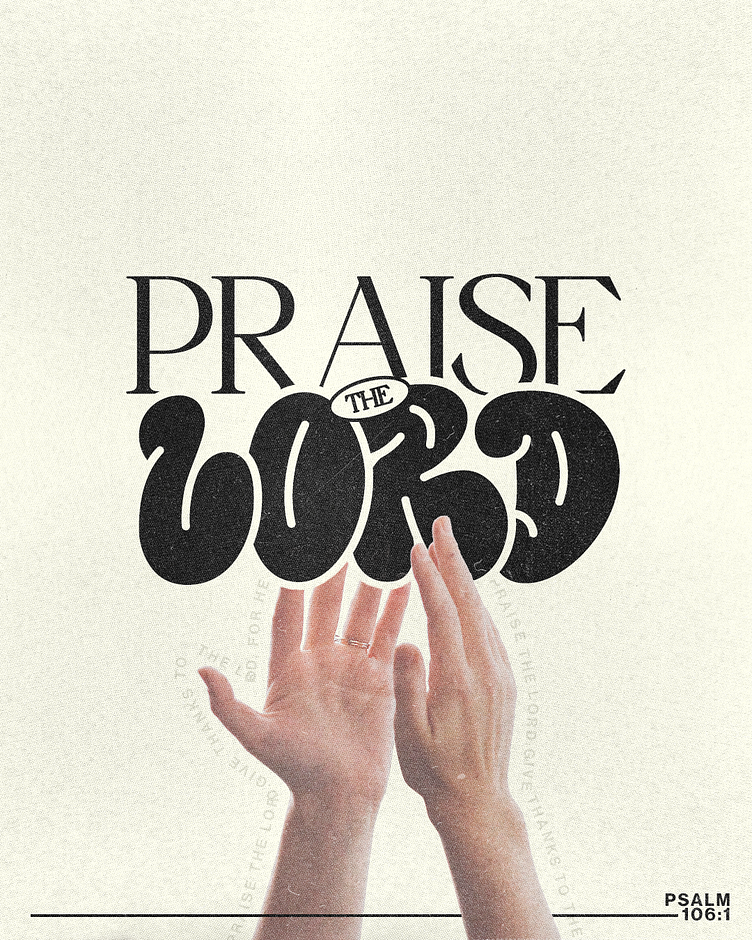 Praise the Lord | Christian Poster by ap.crtv on Dribbble