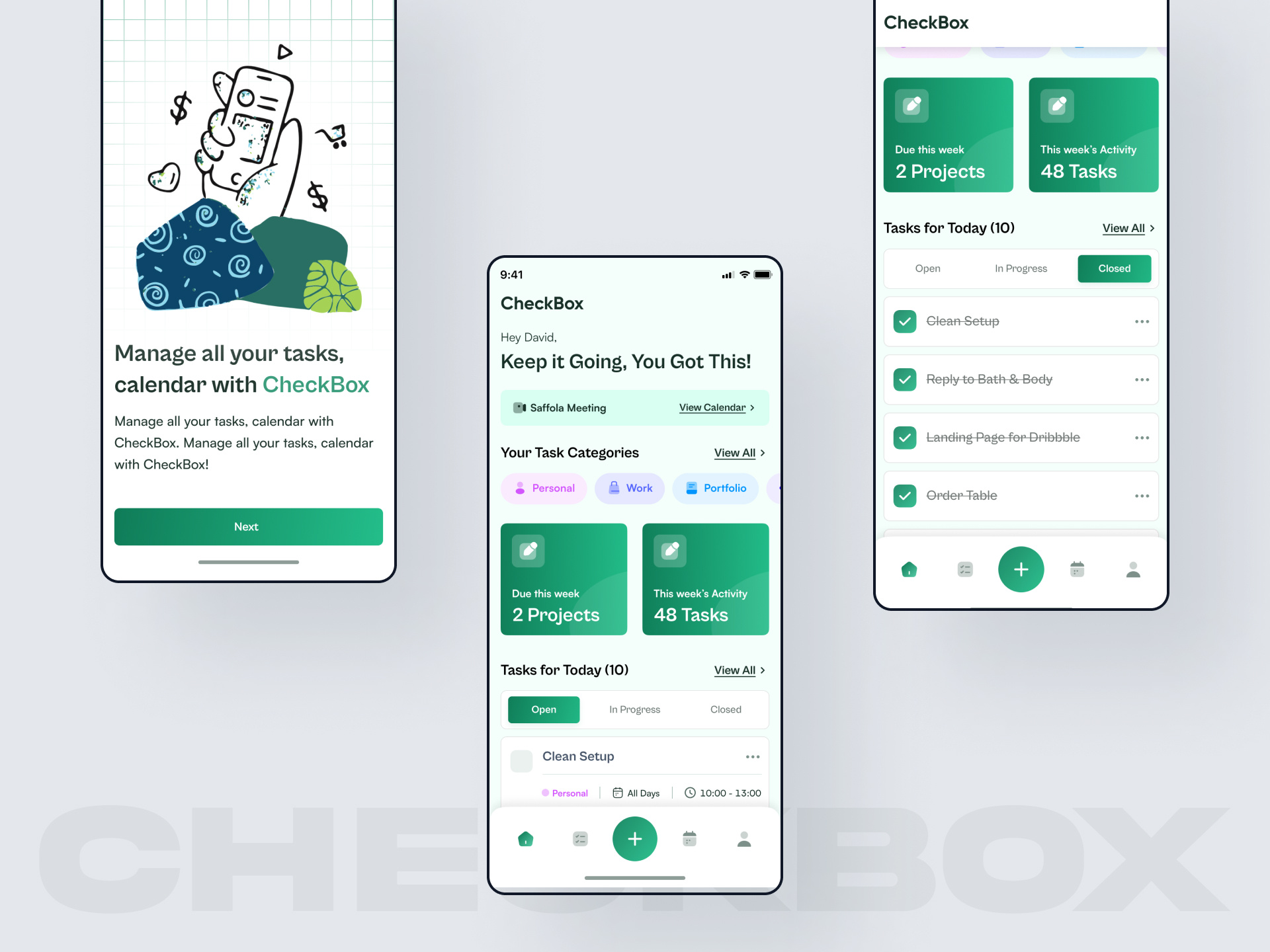 CheckBox - Task & Project Management Mobile App by Shriya Kadam on Dribbble