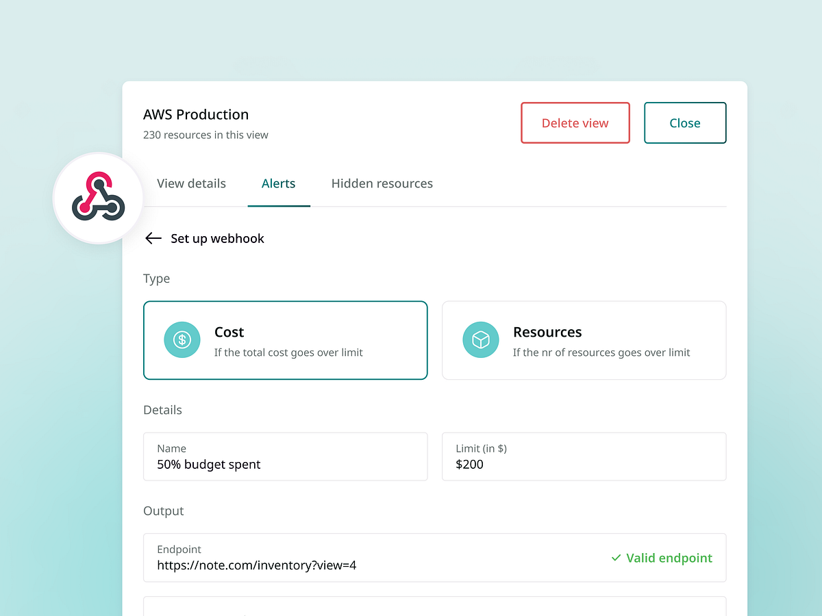Komiser — Webhook integration by Alexandra "Allie" Mendes for Tailwarden on Dribbble
