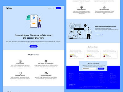 Cloud Storage Landing Page- Web Design by Charity Ifeanyichukwu on Dribbble