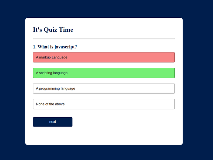Browse thousands of Quiz UI images for design inspiration | Dribbble