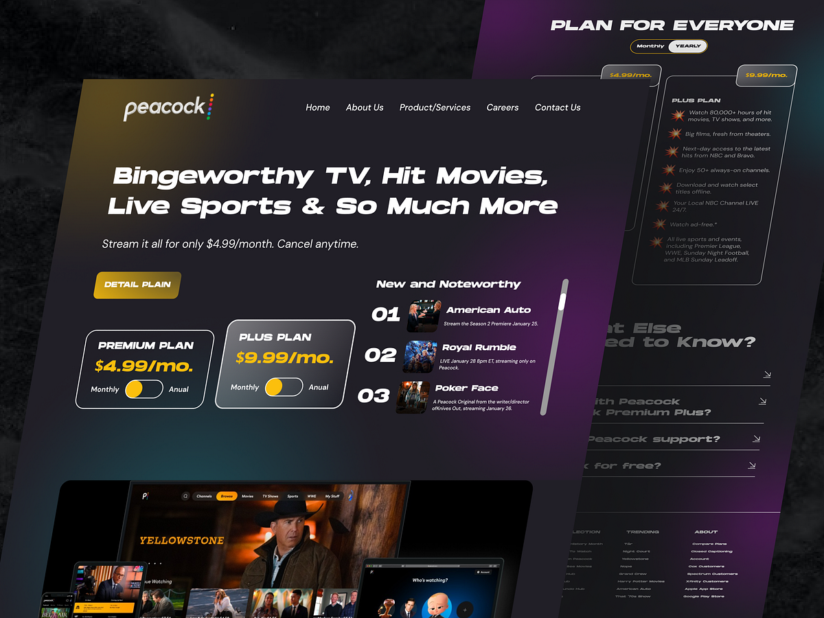 Streaming Website designs, themes, templates and downloadable graphic ...