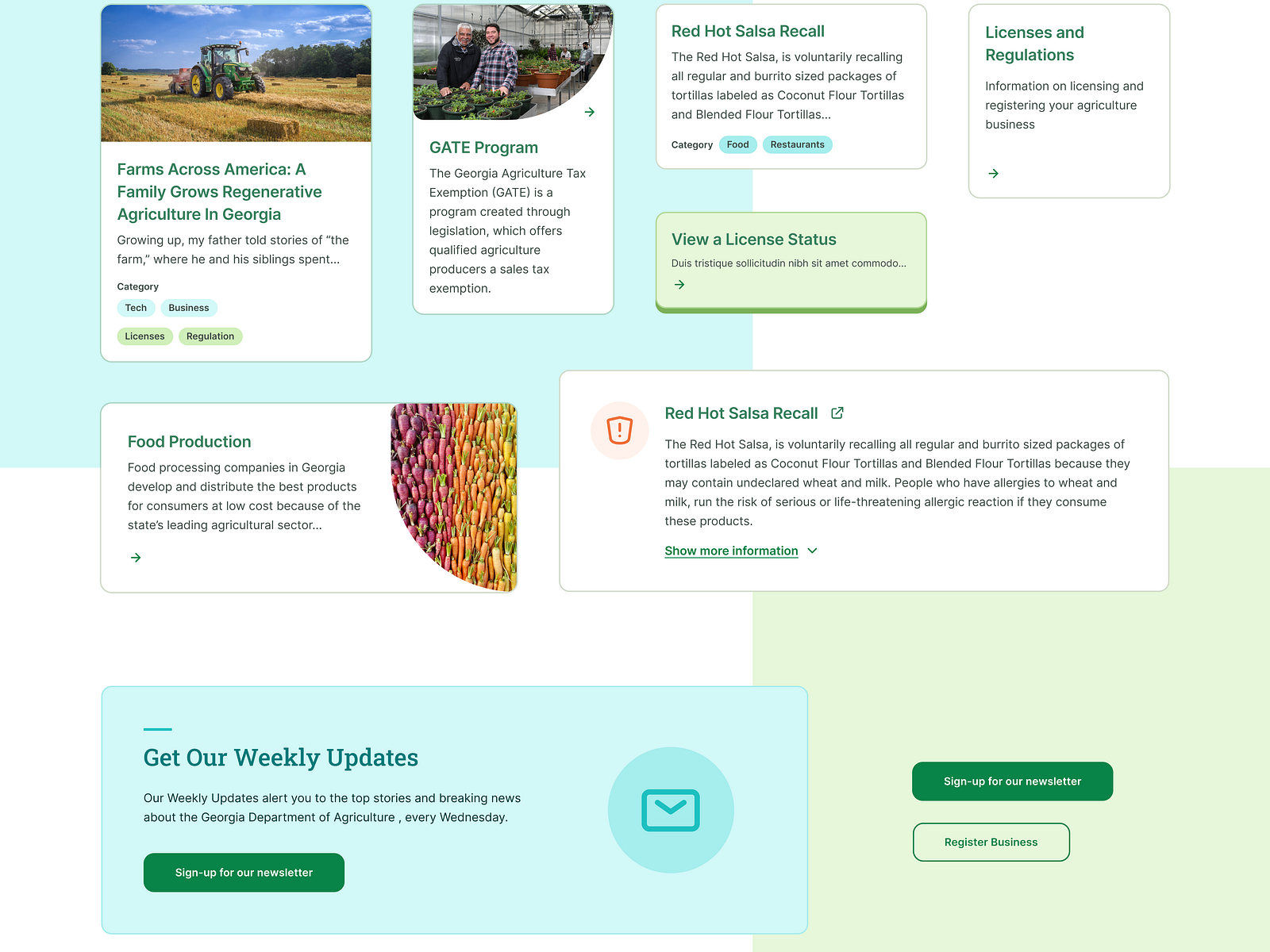 Georgia Department of Agriculture by Vinny Custodio on Dribbble