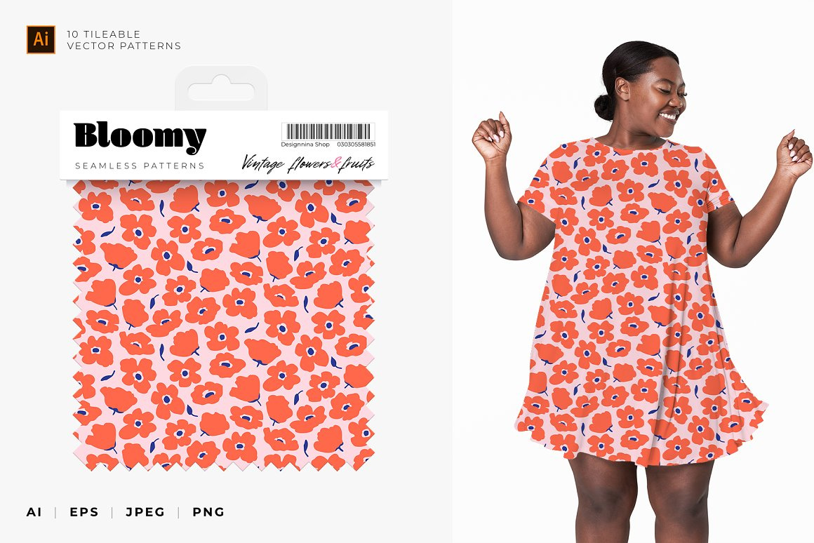 Bloomy — Vintage Patterns Collection by KikiRamdhani on Dribbble