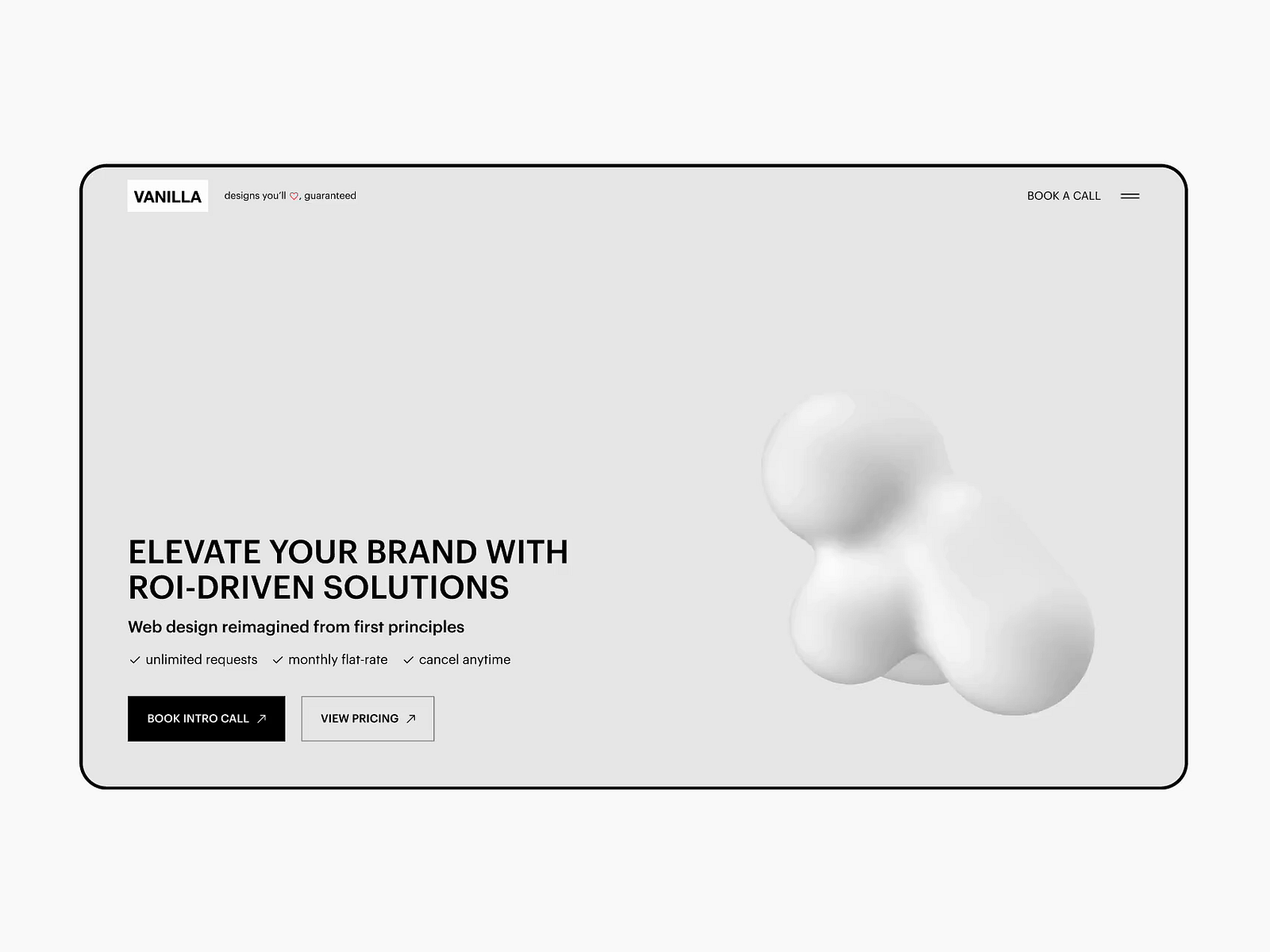 vanilla | web design lab by ARTHUR BADALIAN on Dribbble