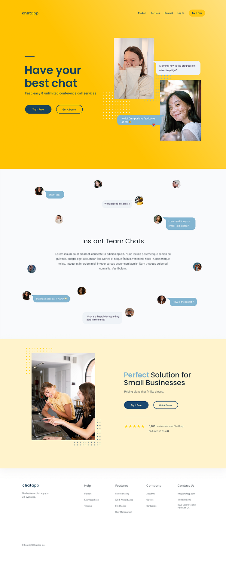 Chat App Design desktop | minimalistic, colorful by Ilona I. on Dribbble