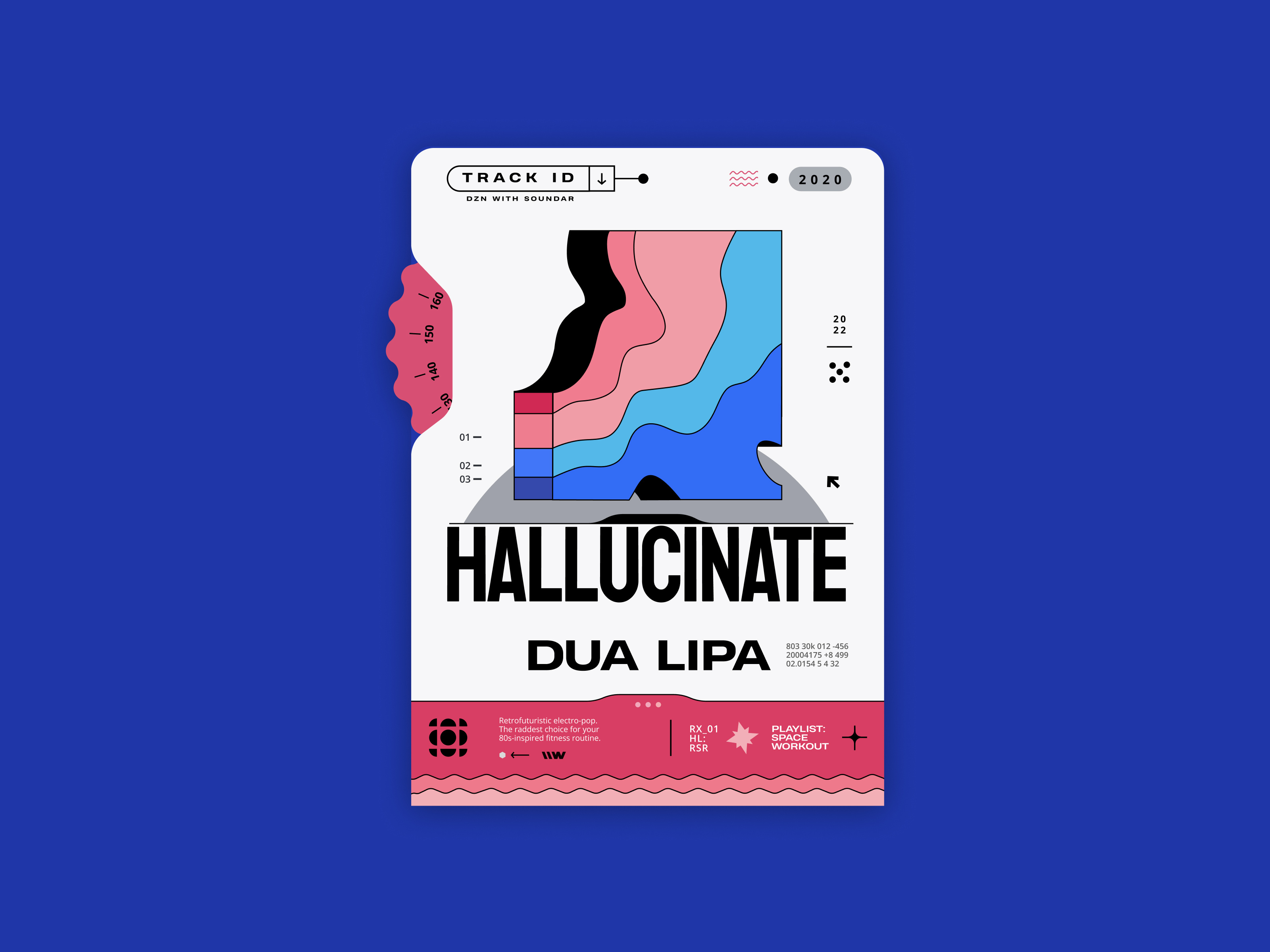 Music Album Cover (Dua Lipa – Hallucinate) by Soundar R on Dribbble
