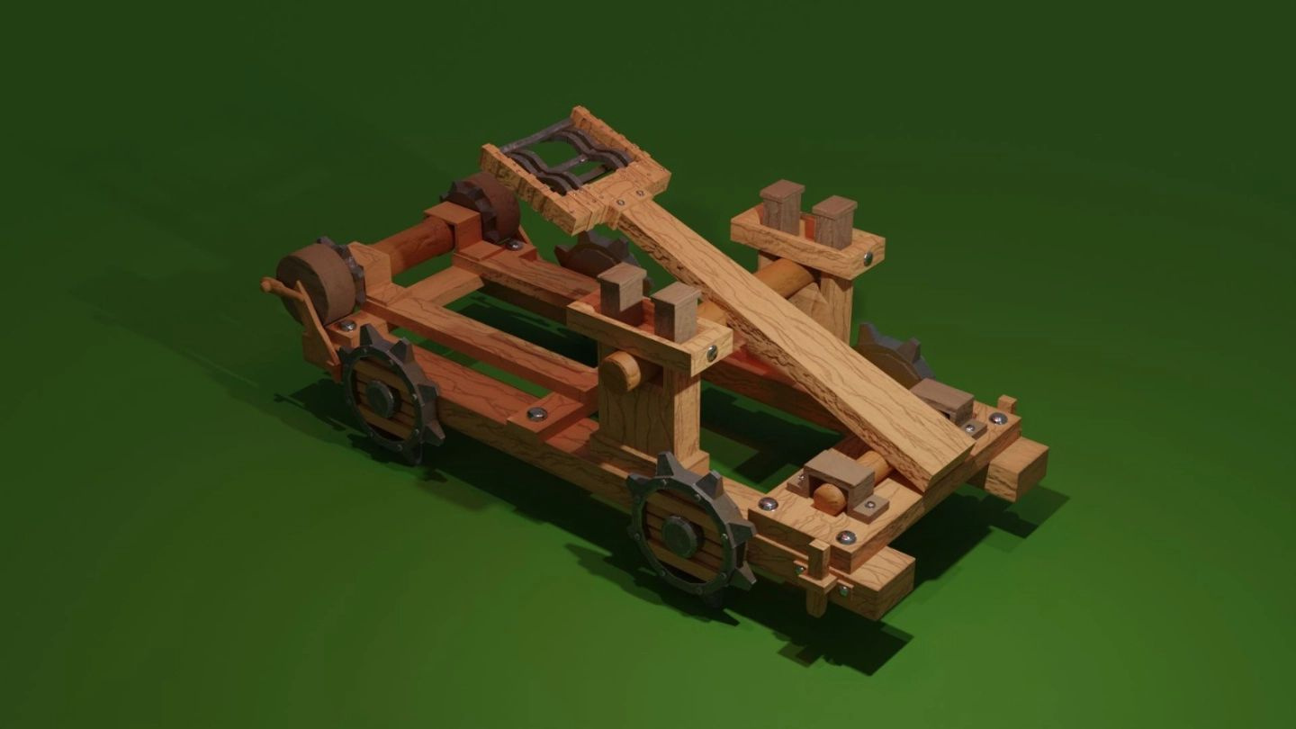 medieval catapult/game ready asset - rigged by Berkan Penez on Dribbble