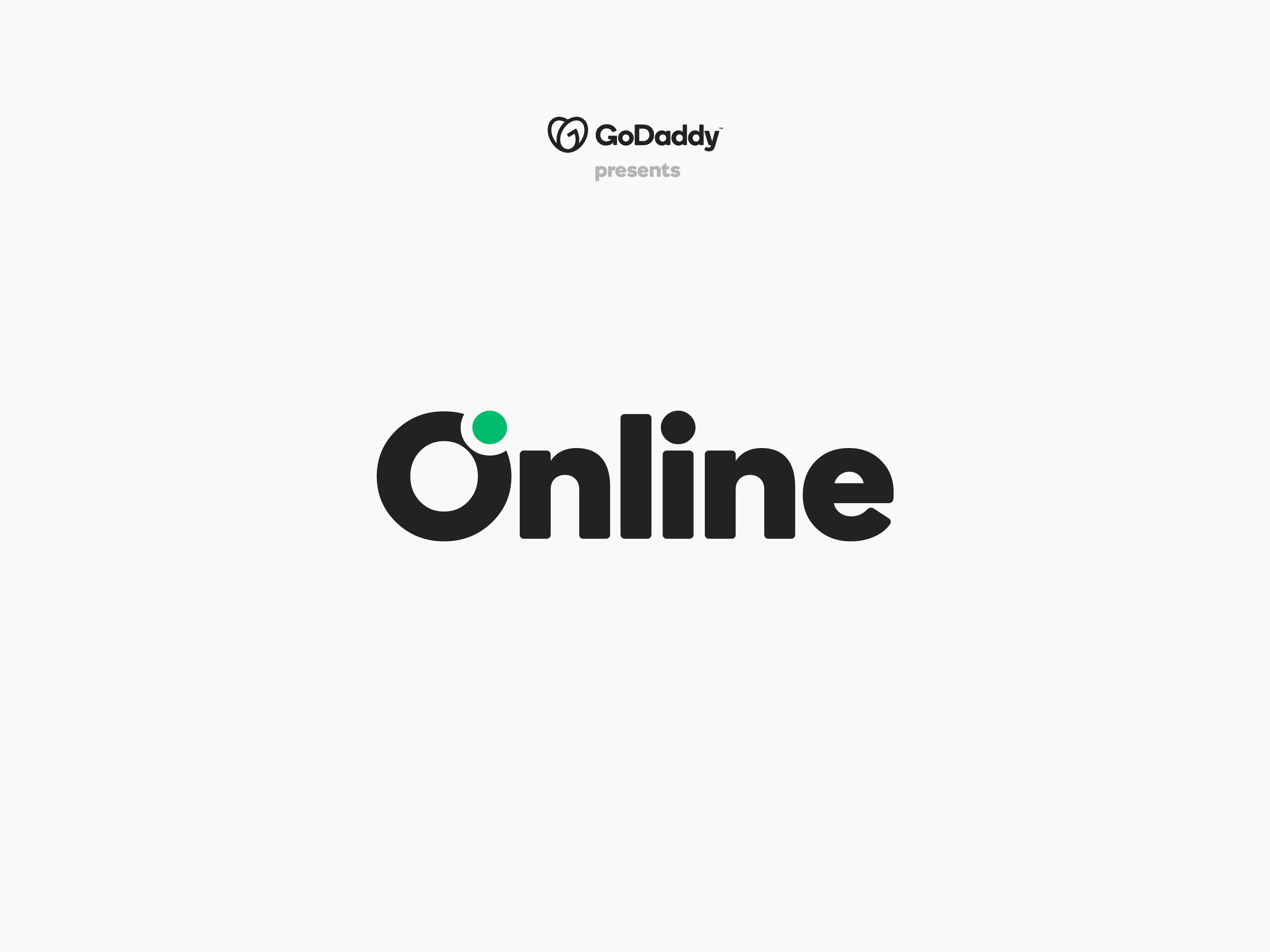 Godaddy Presents - .Online Logo by Harsh Jain on Dribbble
