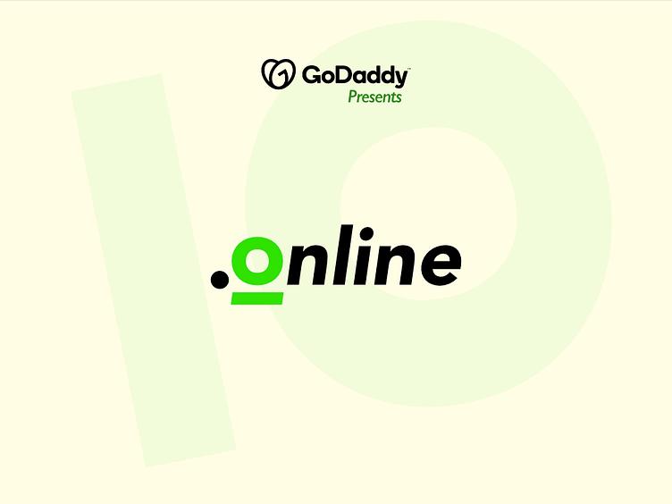 Godaddy .Online 10 years logo by tarun gehlot on Dribbble