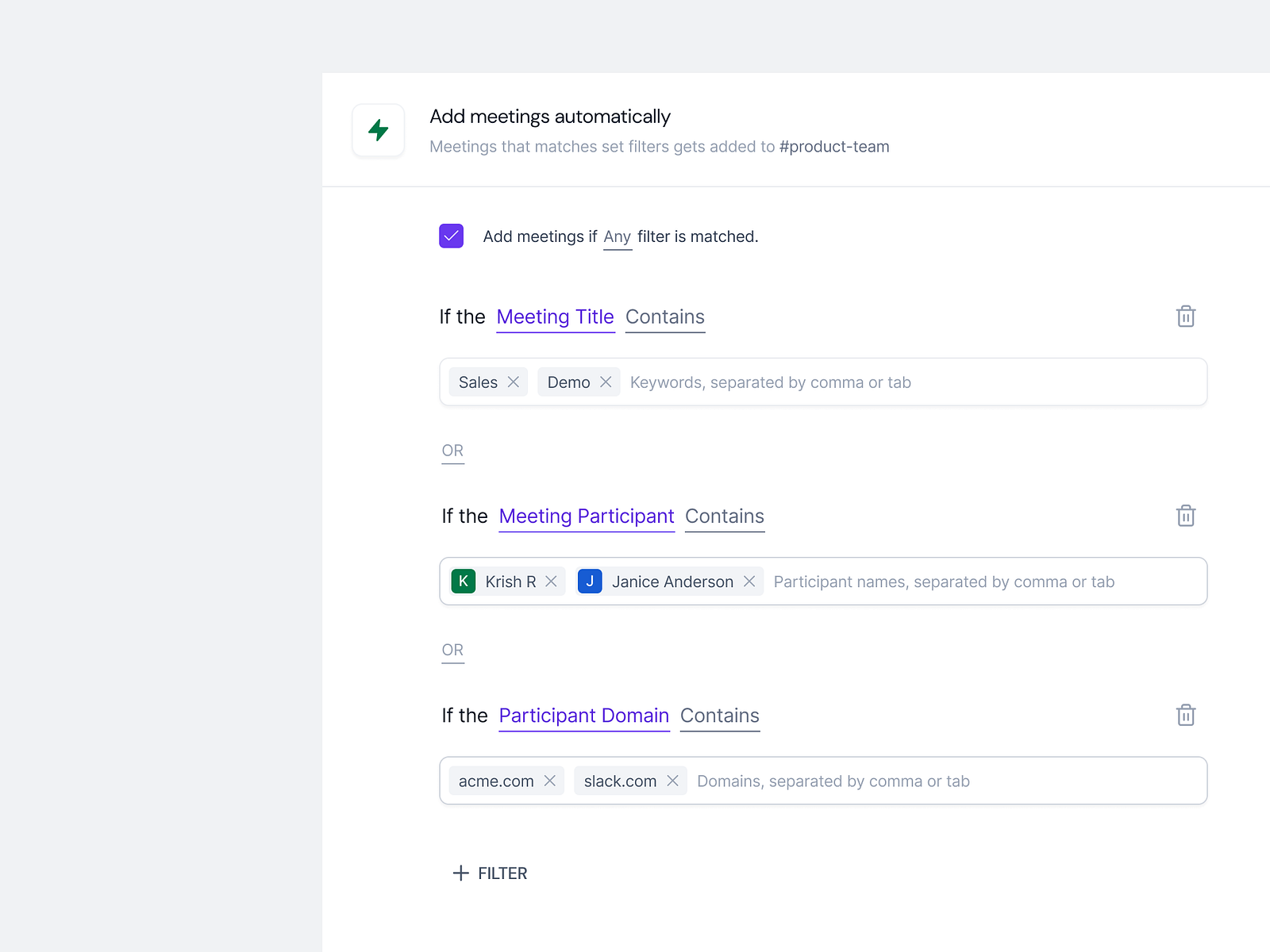 Rule Engine - Auto Add Meetings by Aryan K on Dribbble