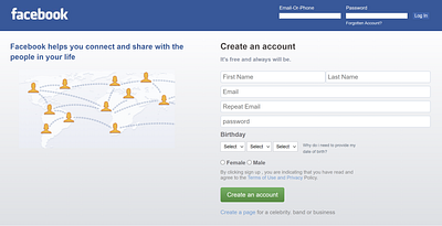 Nostalgic Clone Old Facebook Login Page by Masud Rana Shawon on Dribbble
