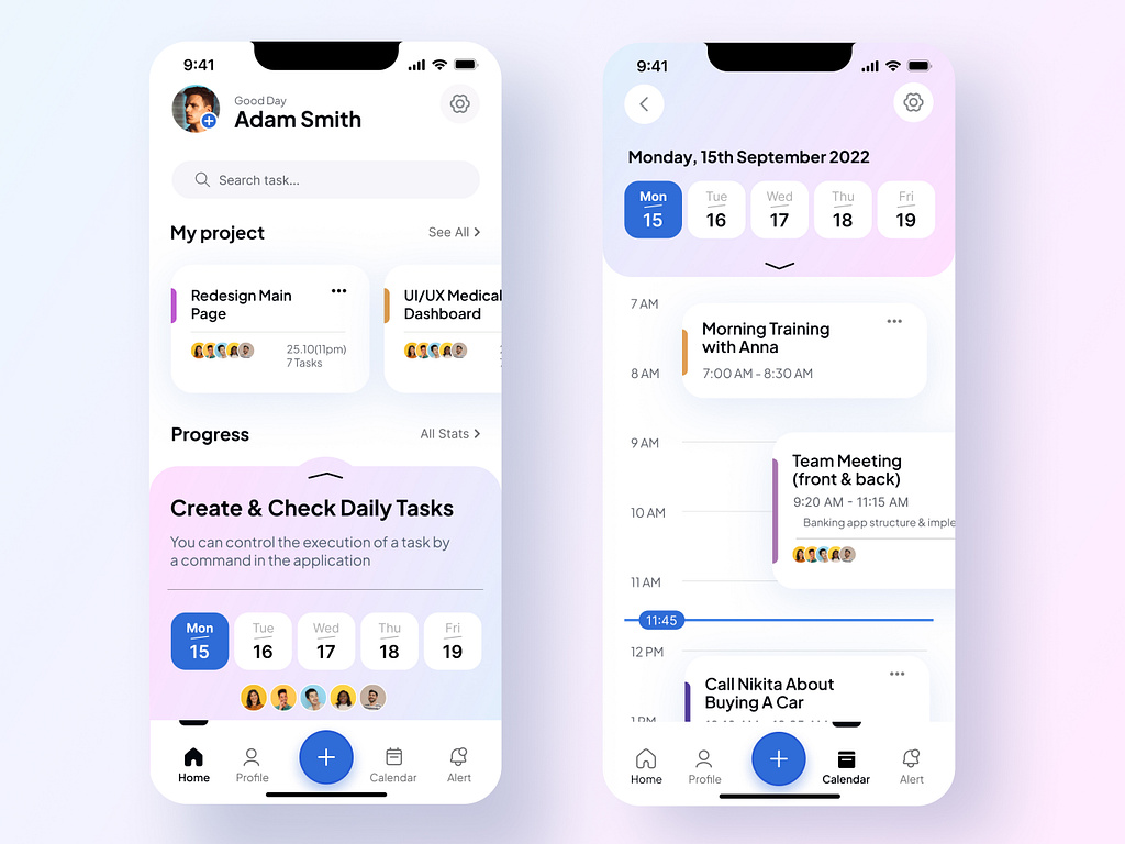 To Do mobile app design by Nikesh Beidwar | UX/UI Designer on Dribbble