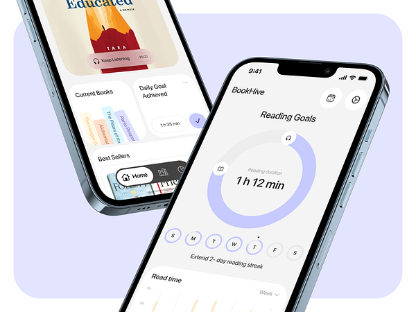BookHive app design concept by Mukhsin on Dribbble