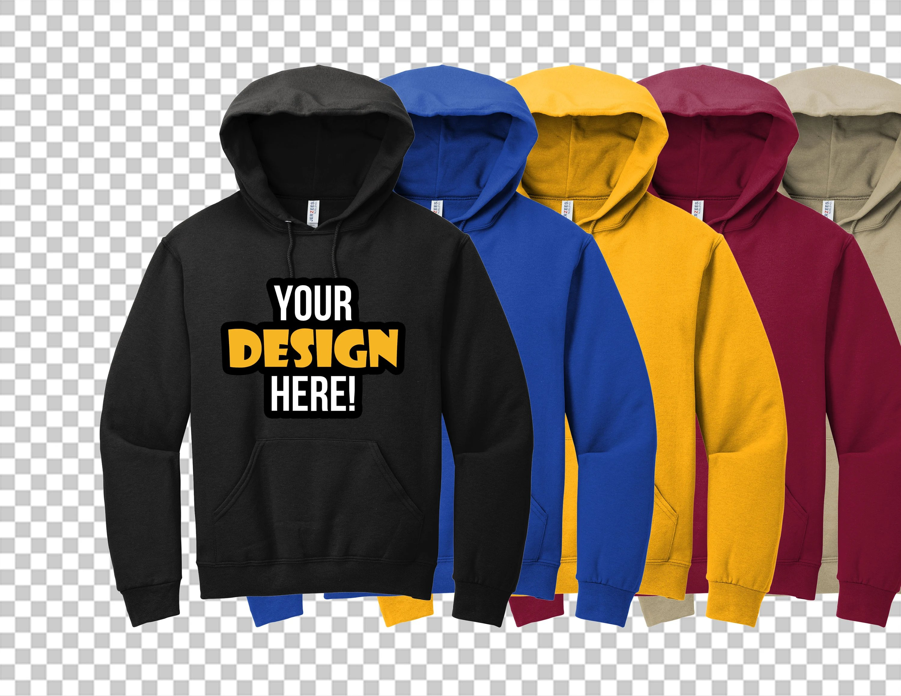 Jerzees 996MR PNG Front and Back Mockup Bundle - 51 Colors by Gabriel ...