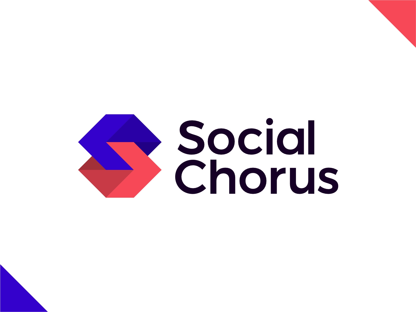 Social Chorus, workforce communications tools, saas logo design by Alex ...