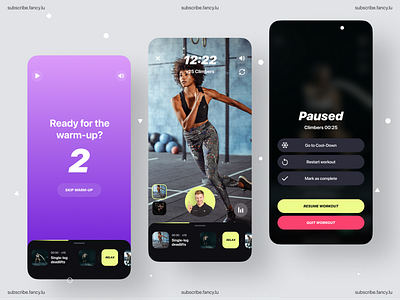 Mobile App Design for iOS/Android: UI/UX Design for Fitness App by ...