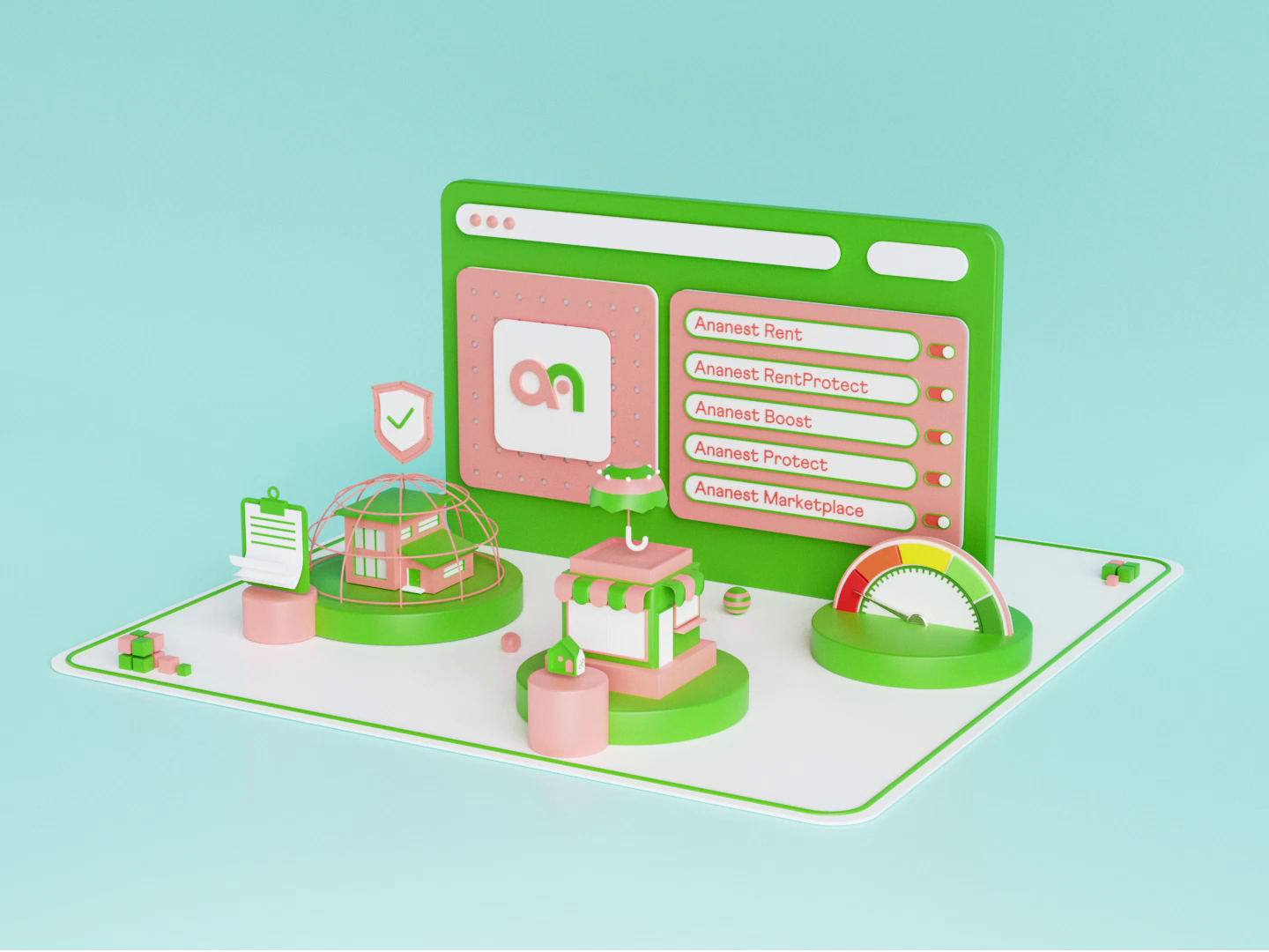 3D animation for website by MAX VASELASHKO on Dribbble