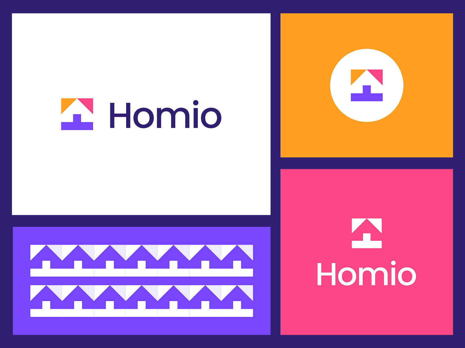 Homio - real estate logo, branding, identity, home logo design by ...
