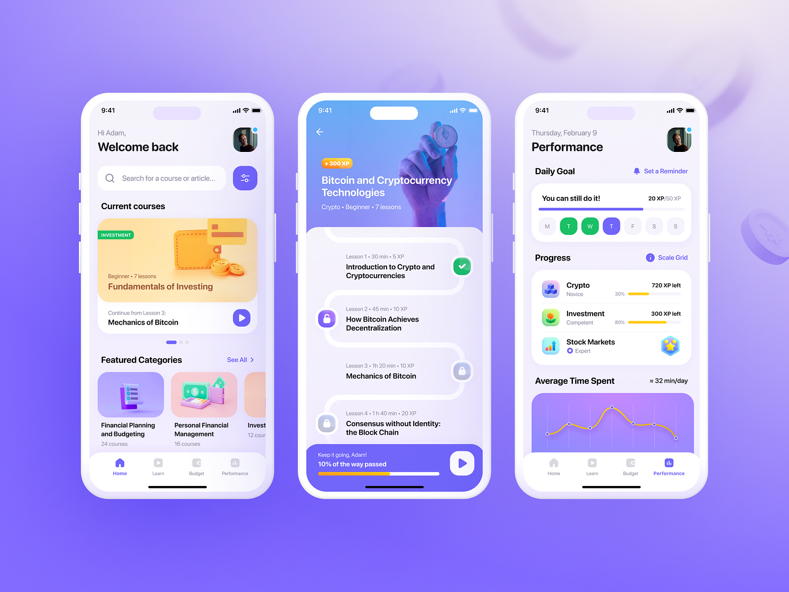 Financial Literacy App for Investing Education by Volha Barysik on Dribbble