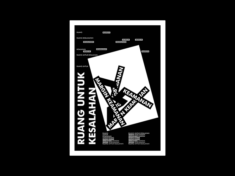 B&W Typography Anti-Design Poster Design Exploration [030723-BA] by ...