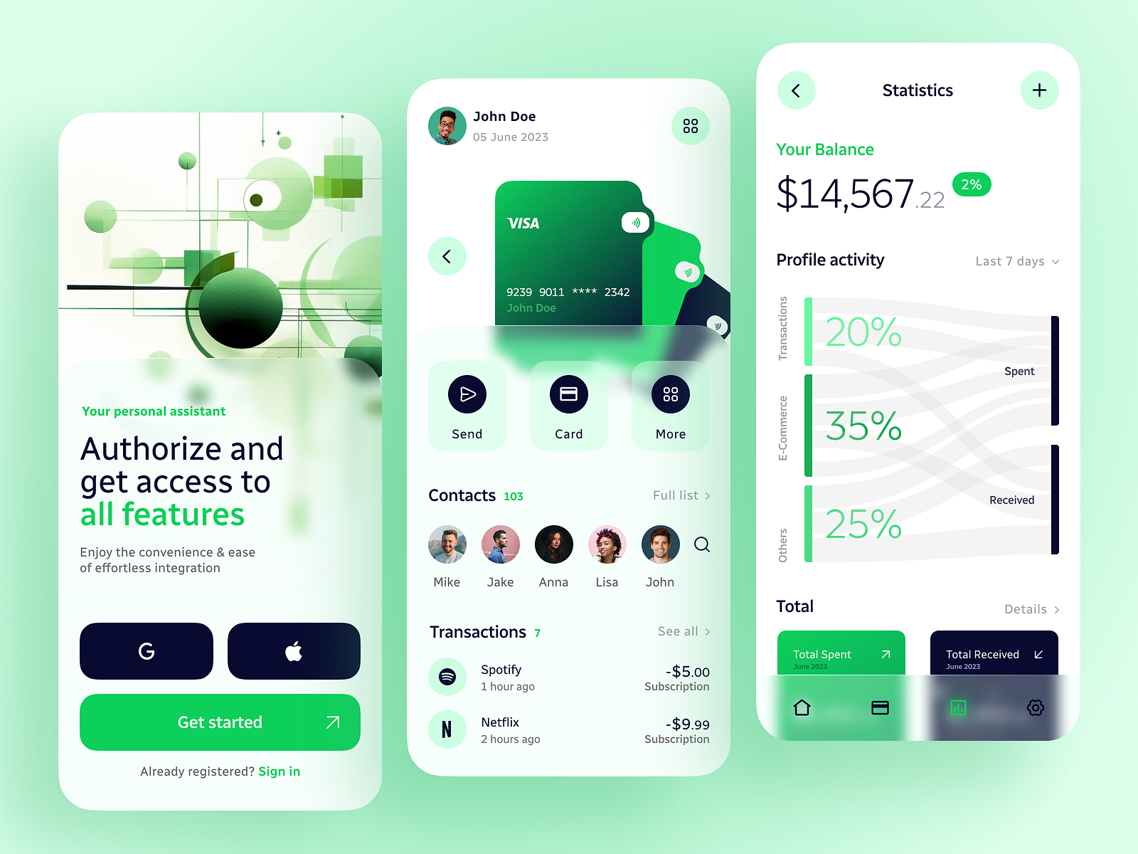 Finance Management - Mobile App Concept by Lay – UX/UI and branding on ...