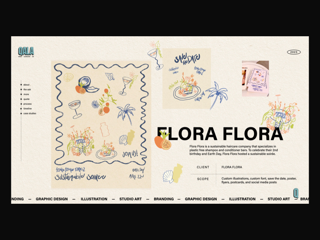 Flora Flora Illustrated Poster by Quinn Butterfield on Dribbble