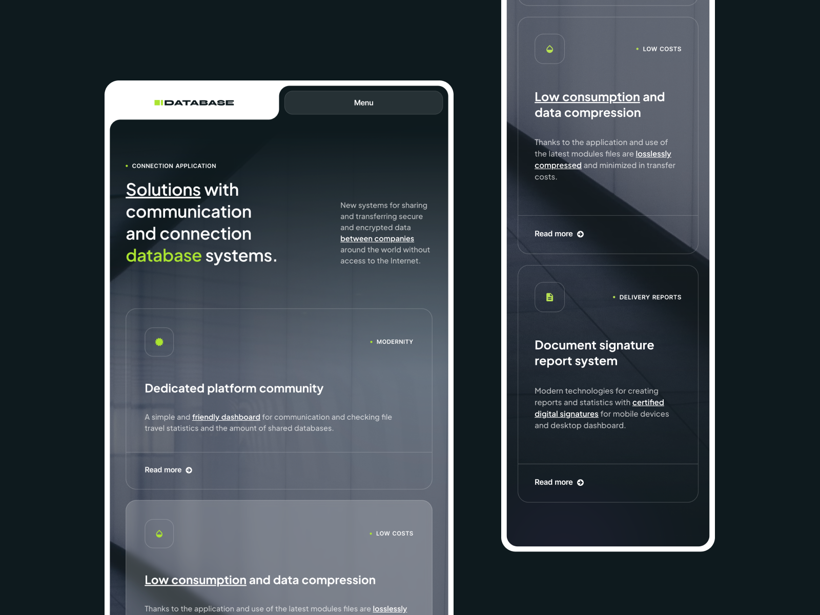 DATABASE - Website Concept by Tomasz Mazurczak for Studio.Design on ...