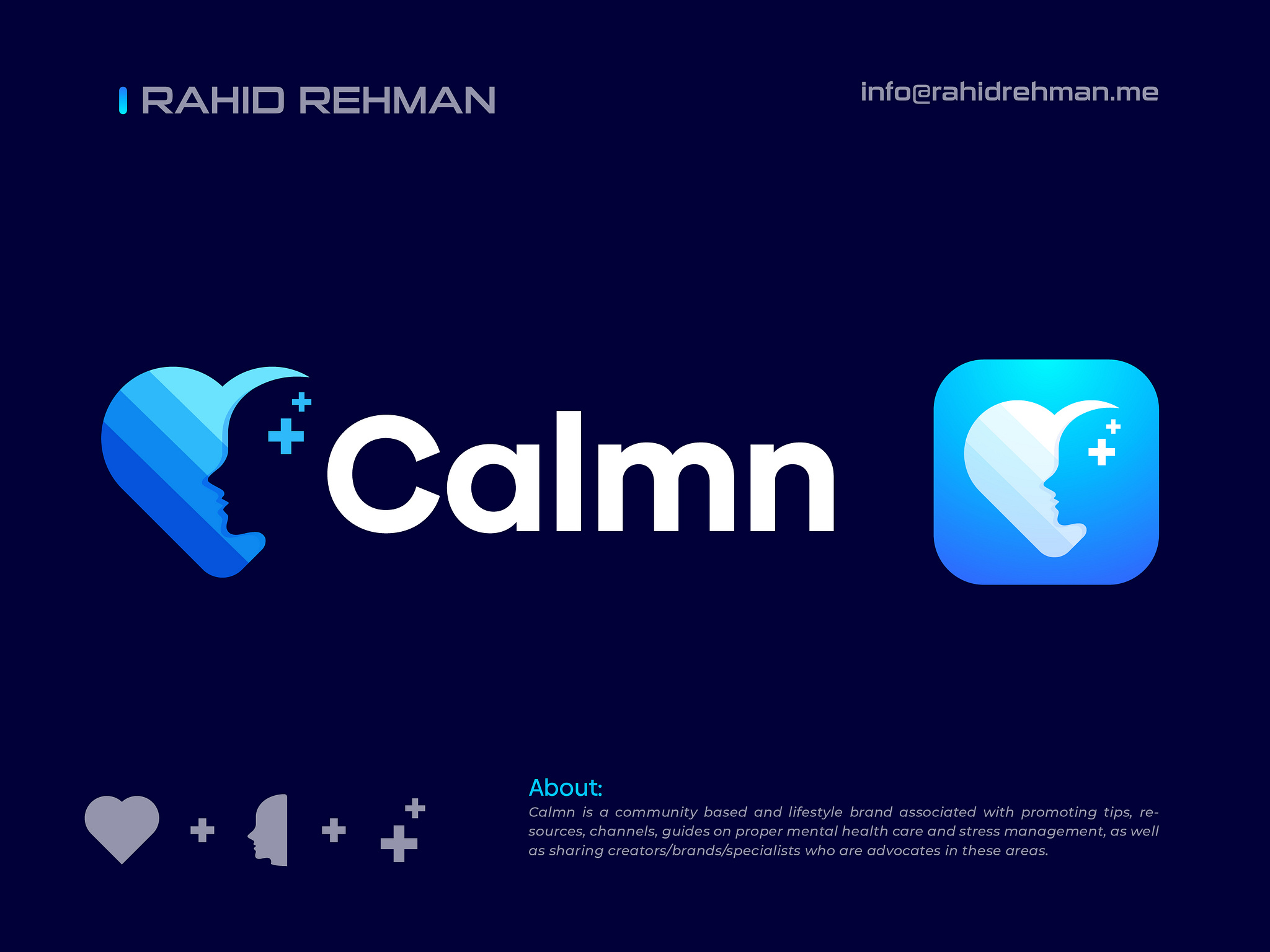 Calmn - 2nd Logo Design Concept for a stress management company. by ...