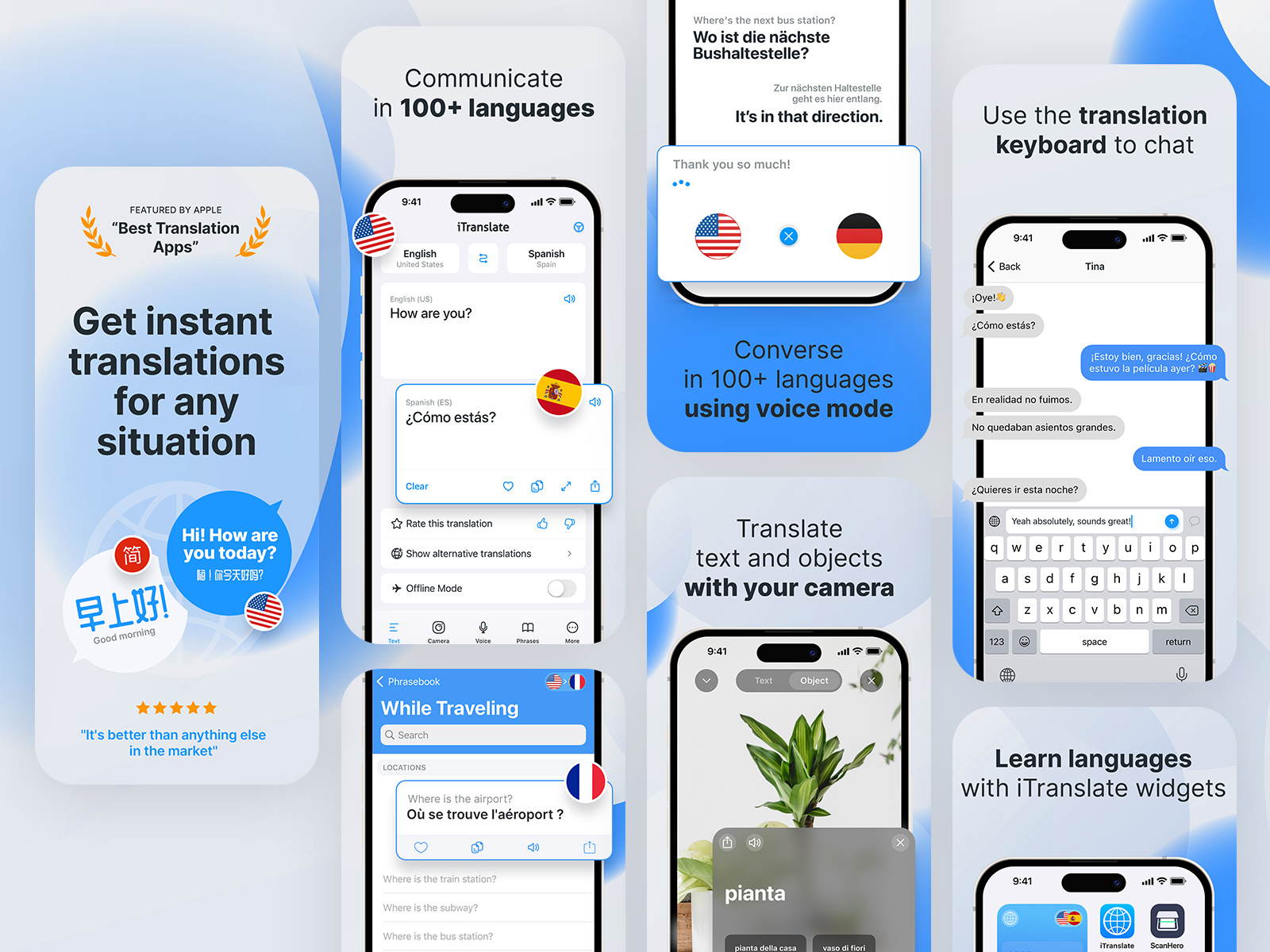 ASO Design for iTranslate Translator by Aleksandra Makarova on Dribbble