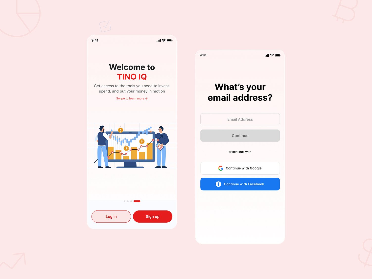 Welcome Screen UI/UX | Login Screen UI/UX by Amilek on Dribbble