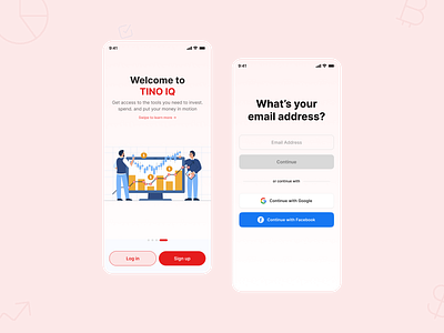 Welcome Screen UI/UX | Login Screen UI/UX by Amilek on Dribbble