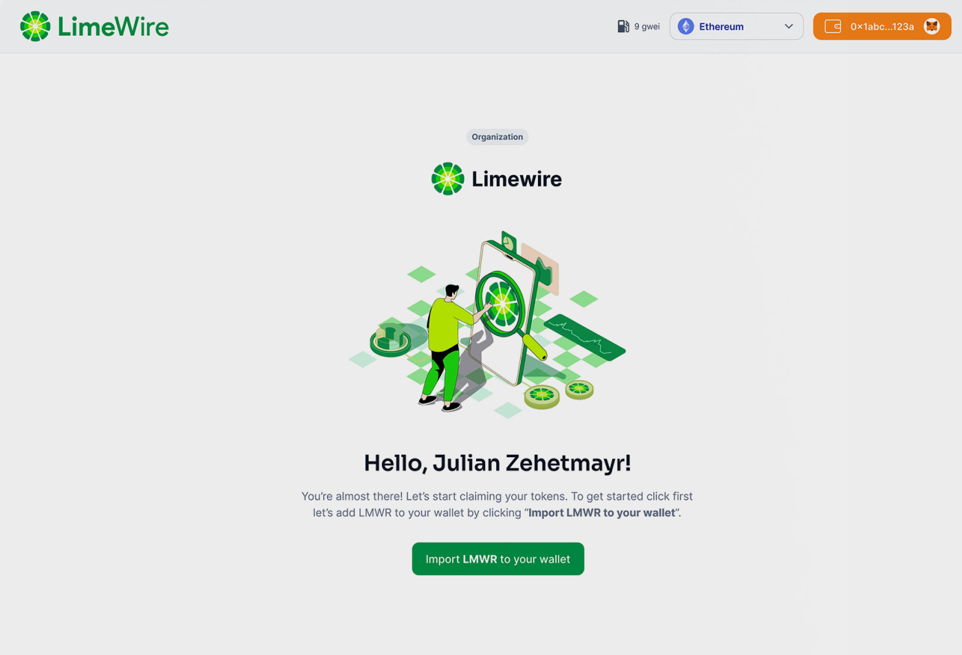 Limewire (LMWR) utility token 🍋‍🟩 by Ruminate Studio on Dribbble
