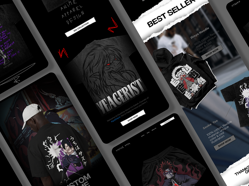 Anime Website designs, themes, templates and downloadable graphic ...