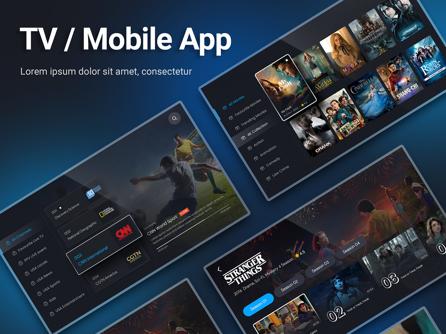 OTT / TV - Mobile App Design by Lahagora on Dribbble