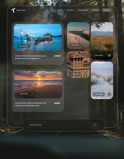 Travel website landing page design | UI/UX by MD Najmul Hasan on Dribbble