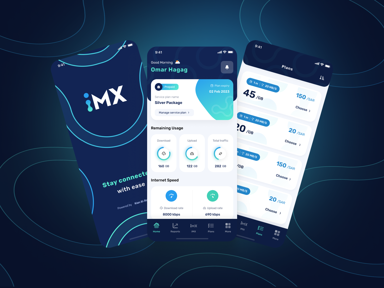 iMX - Internet Service App by Kian on Dribbble
