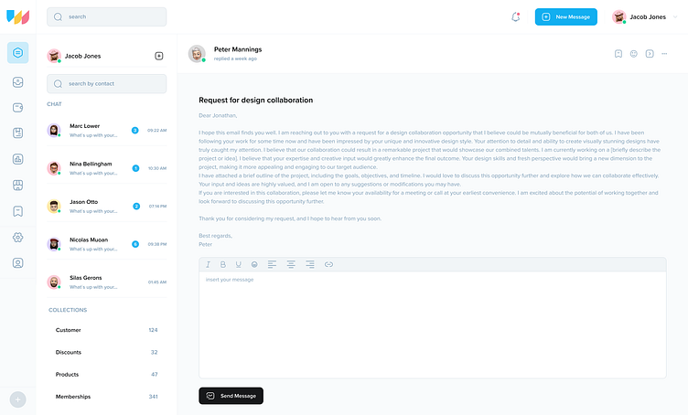 Message Inbox Project by KL-Webmedia on Dribbble