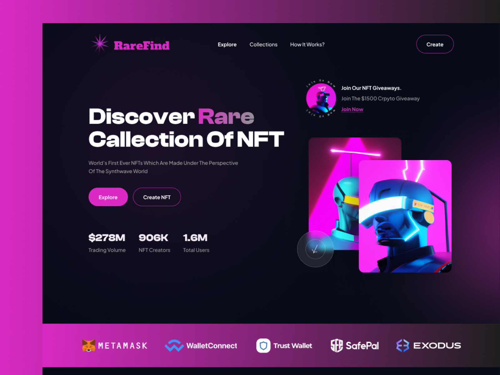 RareFind- NFT Market Place by Sysnetic on Dribbble